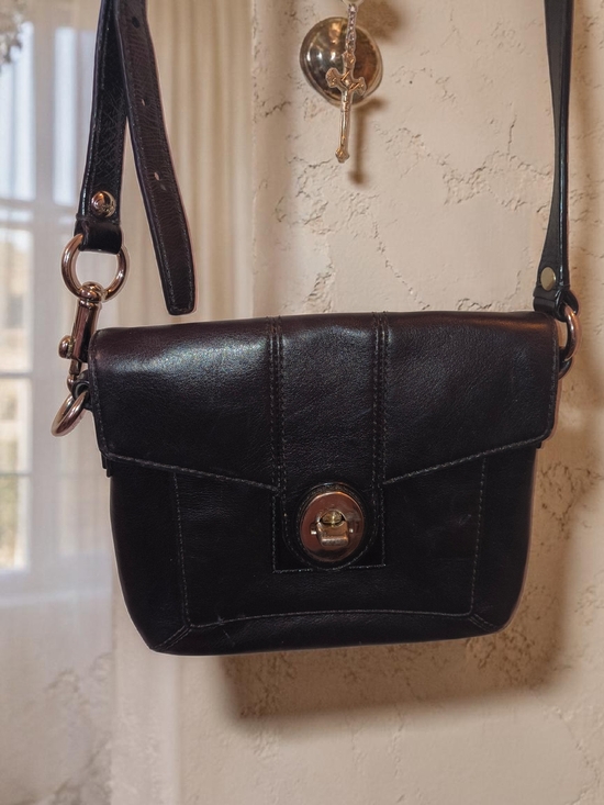 Bags | Coach Legacy Mini Turnlock Crossbody Bag 9825 Black Leather ...